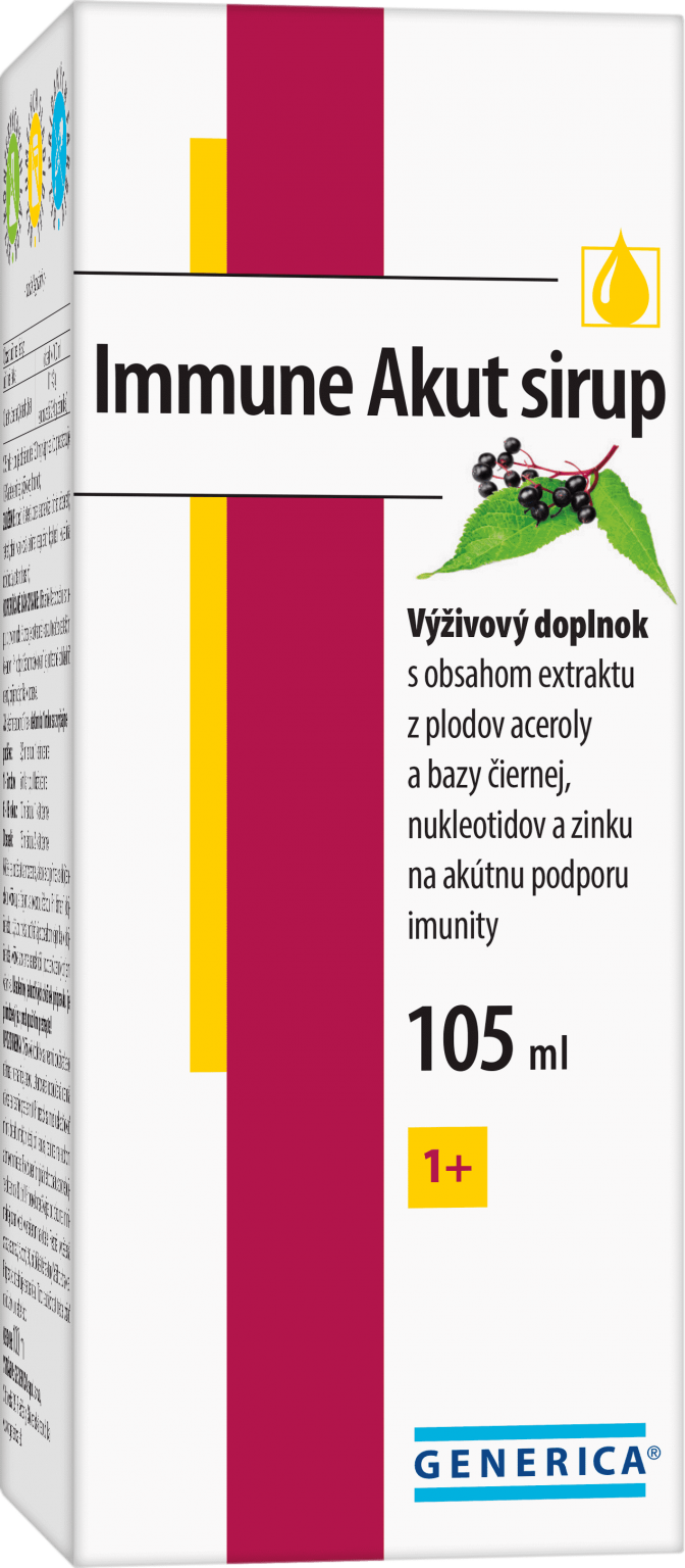 Immune Akut sirup, na podporu imunity 105 ml | GENERICA